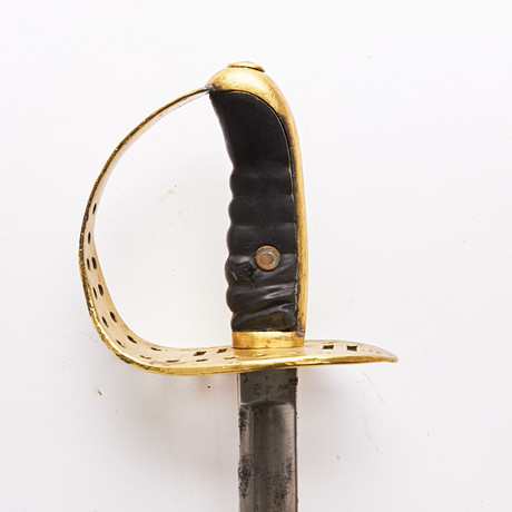 SABEL, svensk, m/1867-1893, för manskap vid kavalleriet, eneggad klinga ...