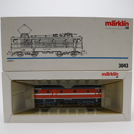 MÄRKLIN, ellok, Rc1 1018, nr 3043, i originalkartong. Leksaker - Leksaker - Auctionet