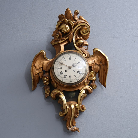 WALL CLOCK, Rococo style, early 20th century. Clocks & Watches - Wall ...