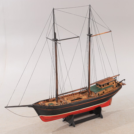 BOAT MODEL, fishing boat, wood, 1900s. Collectables - Technica ...
