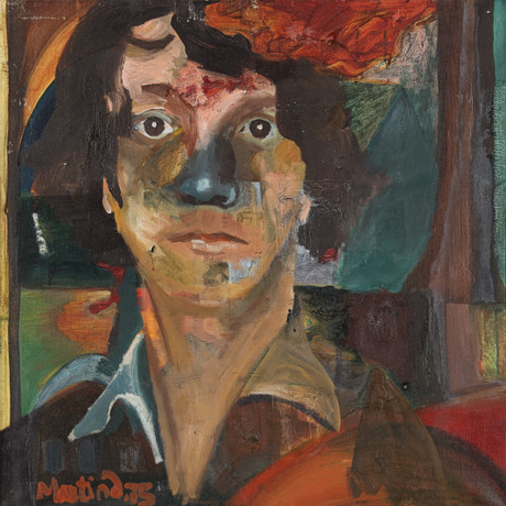 MARTIN D. STENBERG (b. 1954) self-portrait, oil on canvas. Art ...