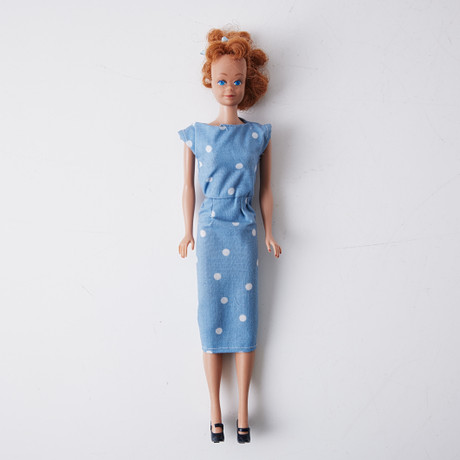 MIDGE, Barbie's best friend, hair color titian with blue eyes, marked ...