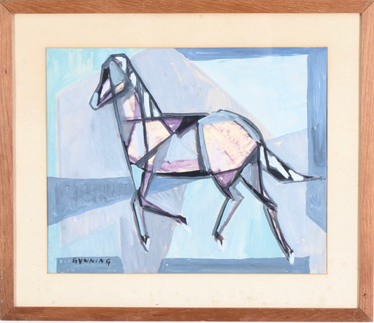 LARS GYNNING. Gouache. Konst - Måleri - Auctionet