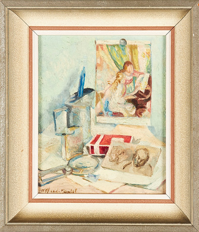 ALFRED LOP-MONTEL (1898-1971). Stilleben, olja på duk, signerad. Konst ...