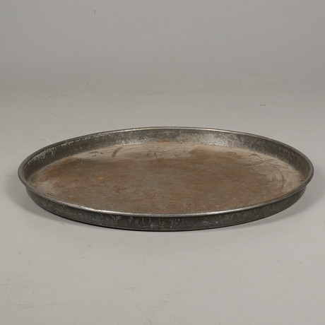 BRICKA, FRANSK METALL, 1800-TALETS SLUT. Silver & Metall - Övriga ...