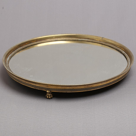 TABLE PLATEAU, brass, glass. early 1900's. Silver & Metals - Pewter ...