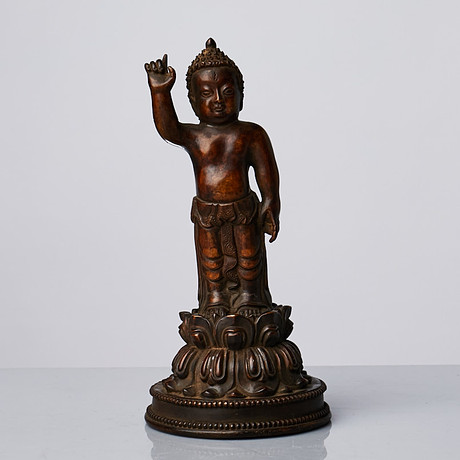 BUDDHA as a child, with Tarjani Mudra, Tibet, 19th/20th century ...