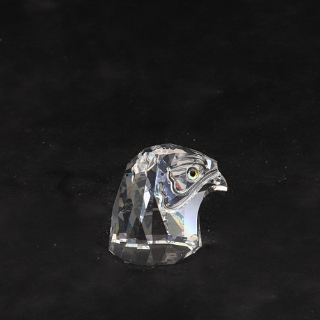 SWAROVSKI: FALCON HEAD (SMALL). Glass - Other - Auctionet