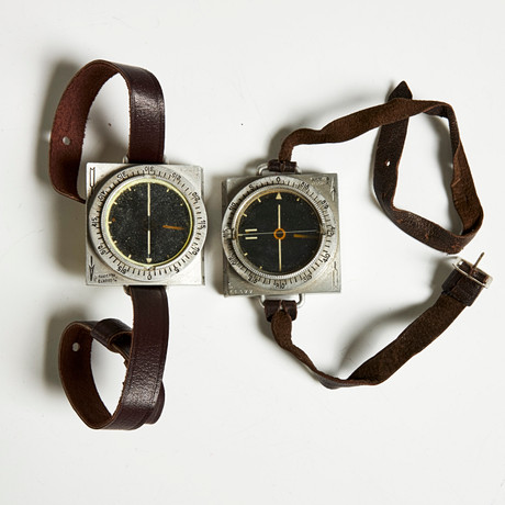 COMPASS, a pair, Suunto, Finland, with case and user manual ...