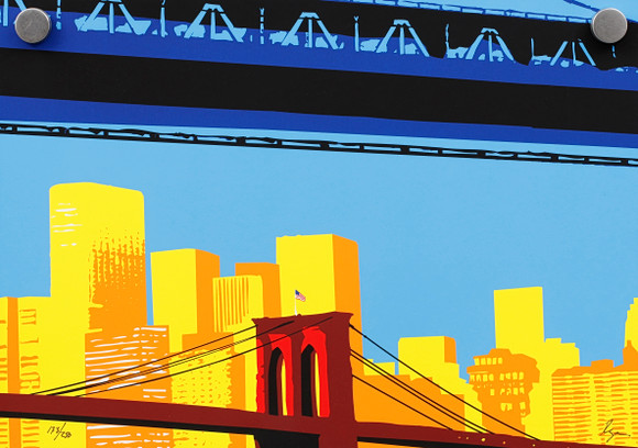 RICHARD RYAN. Skyline, serigrafía en color, firmada y numerada 173/250 ...