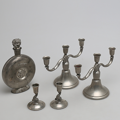 A Collection TENN, 5 pcs, including Ystad metal, GAB. Silver & Metals ...