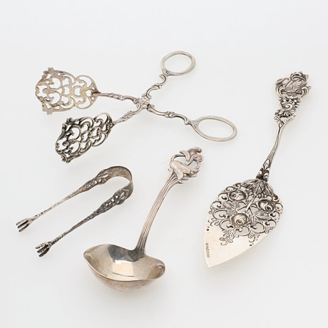 SILVERBESTICK, 4 delar. Silver & Metall - Silver - Auctionet