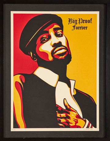 SHEPARD "OBEY" FAIREY (USA, FÖDD 1970). "Big Proof Forever", serigraph ...
