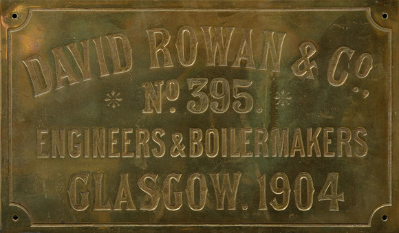 VÄGGSKYLT, "David Rowan & Co", mässing. Övrigt - Övrigt - Auctionet