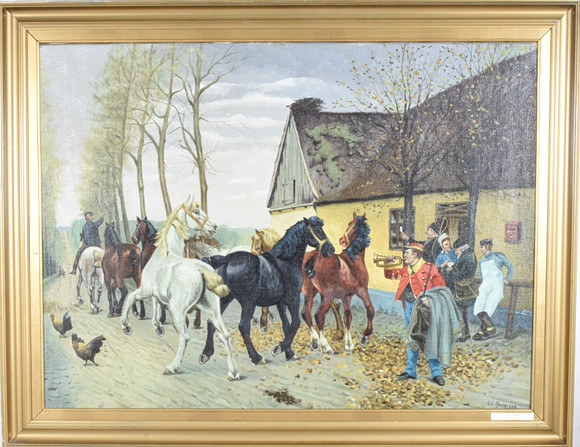 ELI ANDERSEN. Olja på duk. Konst - Måleri - Auctionet