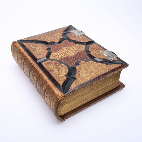 BOOK, Den Heliga Skrift, with illustrations and album sheet, Gustave ...