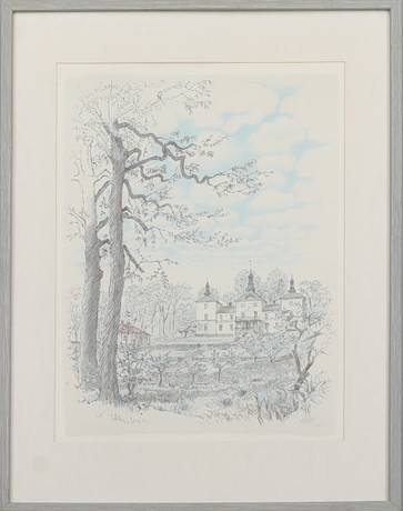 EBBE FOG. litografi, signerad Ebbe , numrerad 144/300. Konst - Grafik ...