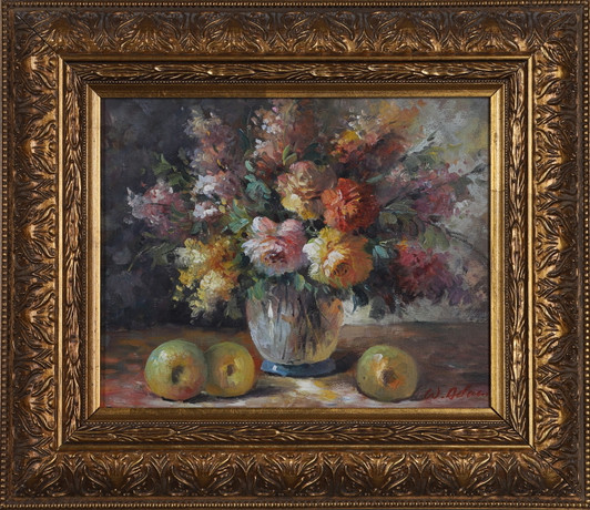 WALTER ADAMS. olja på duk, 2 st, signerade. Konst - Måleri - Auctionet