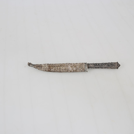 KNIV, stål/silver, filigranarbete, Ottomanska riket, 1700- talets slut ...