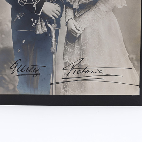 AUTOGRAF- Gustav V (1857 - 1950), Sveriges Konung 1907-1950, Prinsessan ...