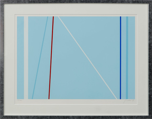 GÖRAN GIMDAL. Färglitografi, signerad och numrerad 182/190. Konst ...