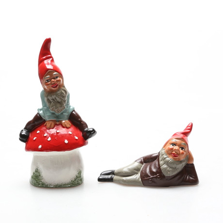 TOMTAR, keramik, 2 st, bland annat Heissner, 1900-tal. Keramik ...