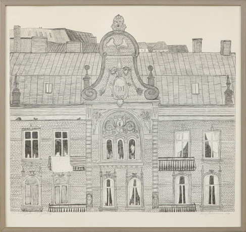 MONA JOHANSSON. "Linnegatan 27 in Gothenburg", lithograph, signed and ...