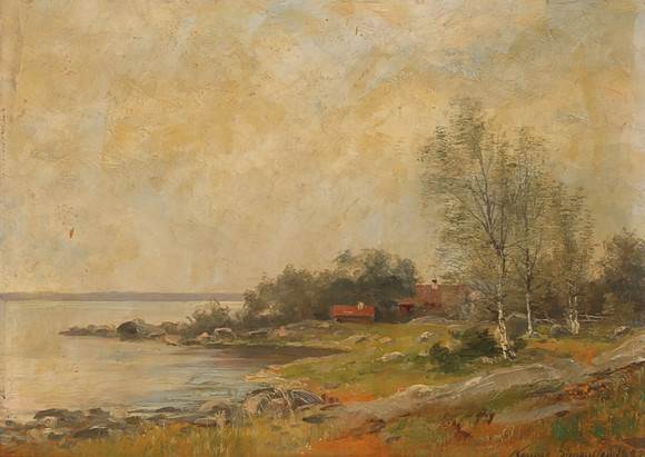 KONRAD SIMONSSON. Oil on Board, 19th century, signed. Art - Paintings ...