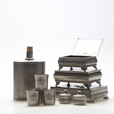 IGNITION OBJECTS, including Scandia tin 1970s, and 1930s. Silver ...