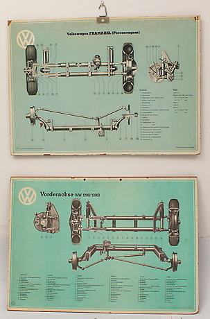 BOARD, 2 pcs, exploded view, Volkswagen. Miscellaneous - Miscellaneous ...