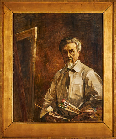 AXEL PETER. Self-portrait, oil on canvas, signed and dated 1935. Art ...