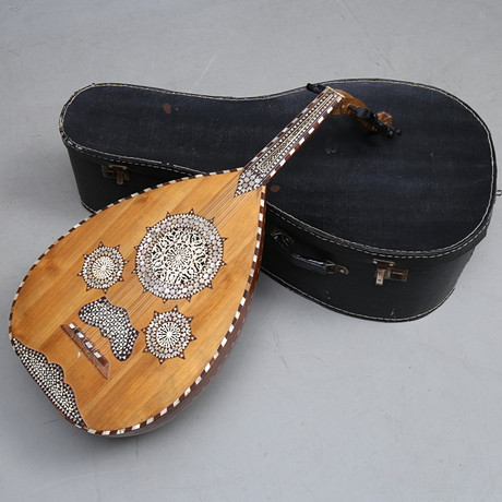 OUD, Arabic lute with intarsia, wood, 20th century. Collectables ...
