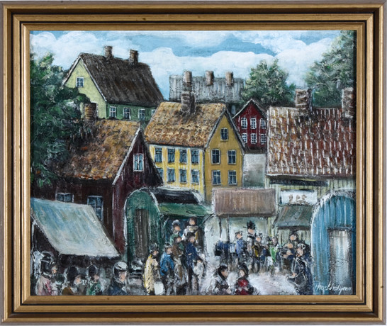 HANS LINDGREN. oil on canvas. Art - Paintings - Auctionet