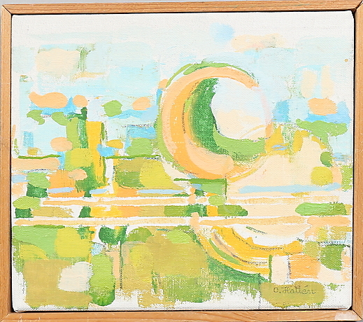 OLLE HALLÉN. "Sollandskap" Oil on canvas, Signed O. Hallén. Art ...