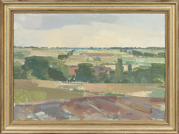 LARS FALK. Landscape, oil on canvas, sign. Art - Paintings - Auctionet