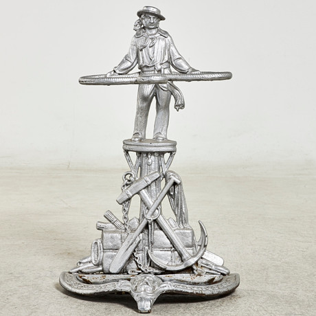 PARAPLYSTÄLL, gjutjärn, dekor av matros. Silver & Metall - Övriga ...