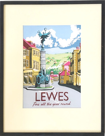 KELLY HALL. ART PRINT OF LEWES. Art - Other - Auctionet