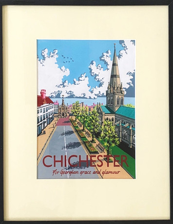 KELLY HALL. KONSTTRYCK AV CHICHESTER. Konst - Övrigt - Auctionet