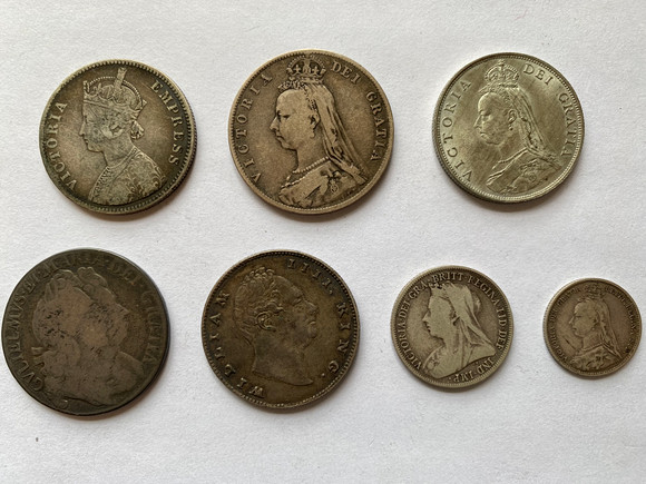 A SMALL COLLECTION OF 17TH - 19TH CENTURY COINS. Coins, Medals & Stamps ...