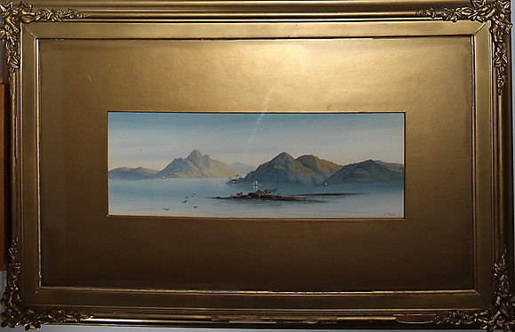 EDWARD EARP. watercolor, Loch lomond, signed. Art - Paintings - Auctionet