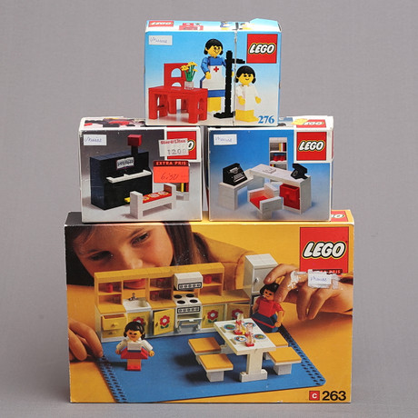 LEGO, 4 boxes, Denmark, 1970s. Toys - Toys - Auctionet