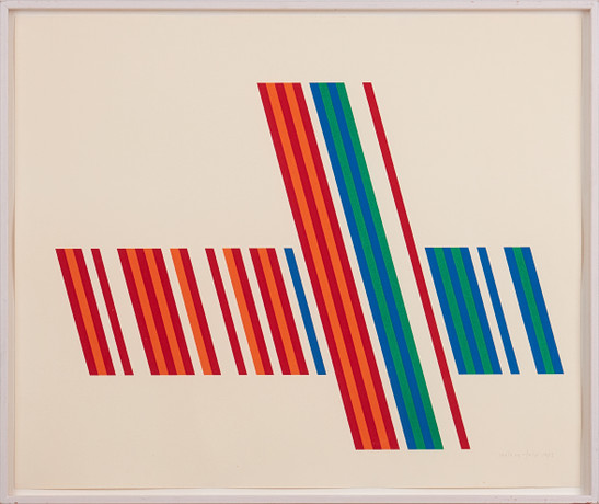 LARS ERIK FALK(1922-2018), Komposition, färglitografi, signerad och ...