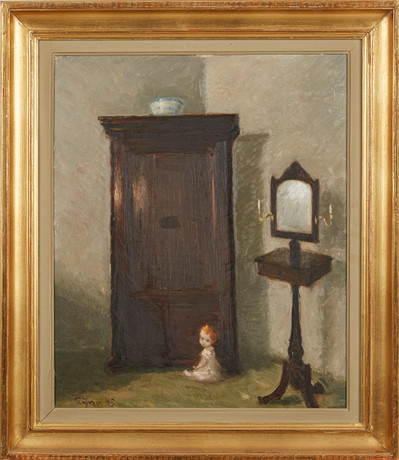 RYNO FRIBERG (1920-2018). "Days by the cabinet", signed and dated Ryno ...