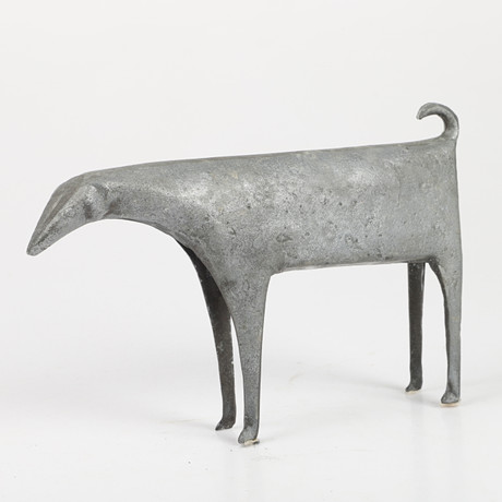 TOVE ADMAN & HANS EDBLAD. Skulptur, "Fafner", tenn, 2000-tal. Konst ...