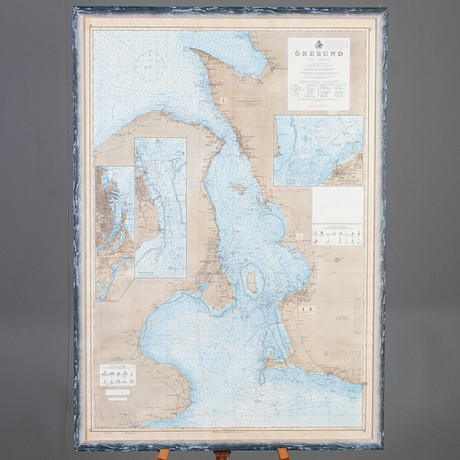 CHART. Oresund. Collectables - Technica & Nautica - Auctionet