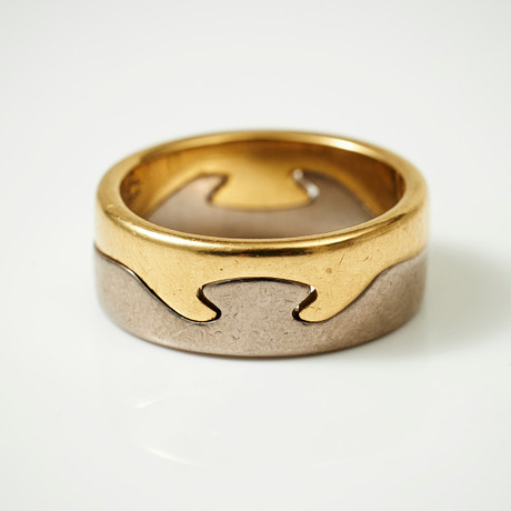 NINA KOPPEL, "Fusion", ring, 18 k rød/hvidguld, 2 dlr, Georg Jensen ...