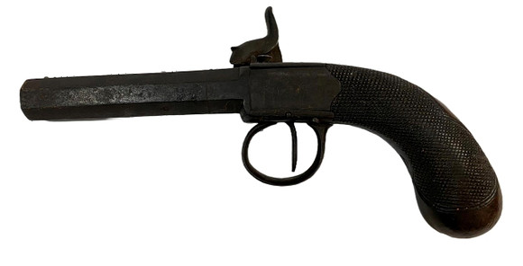 A 19th CENTURY PERCUSSION POCKET PISTOL. Weapons & Militaria - Guns ...