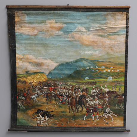 OIDENTIFIERAD KONSTNÄR. THE BATTLE AT STORMBERG, 2nd Boer War 1899. Art ...