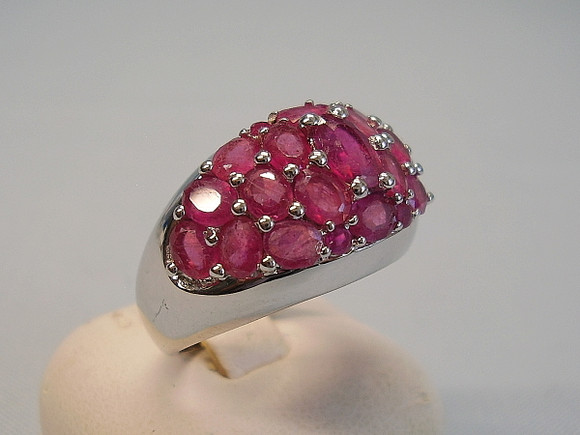 RUBINRING SILVER 925 RUBINER 5 ct. Smycken & Ädelstenar - Ringar ...