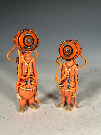 MARTIN SMIDA. Atelier, 'The Orange Aquanaut', sculptures. Art ...